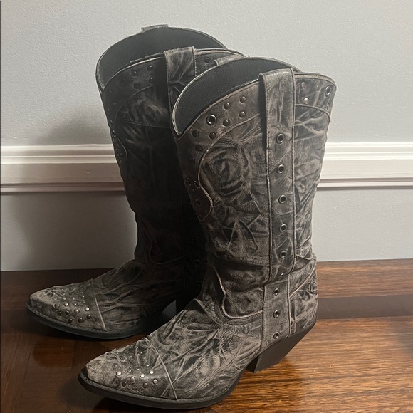 Durango | Shoes | Durango Charcoal Cowboy Boots Sz 85 Womens Cowboy ...